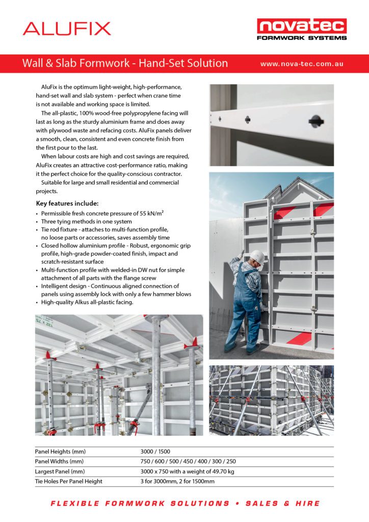 AluFix - Novatec Formwork Systems