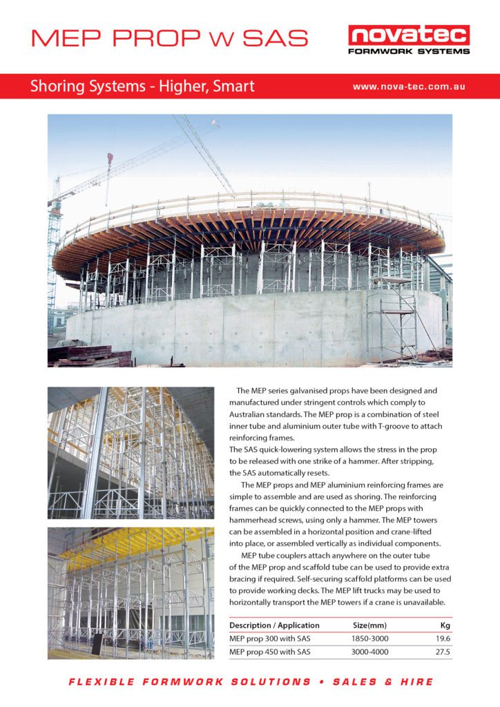 Shoring - Novatec Formwork Systems